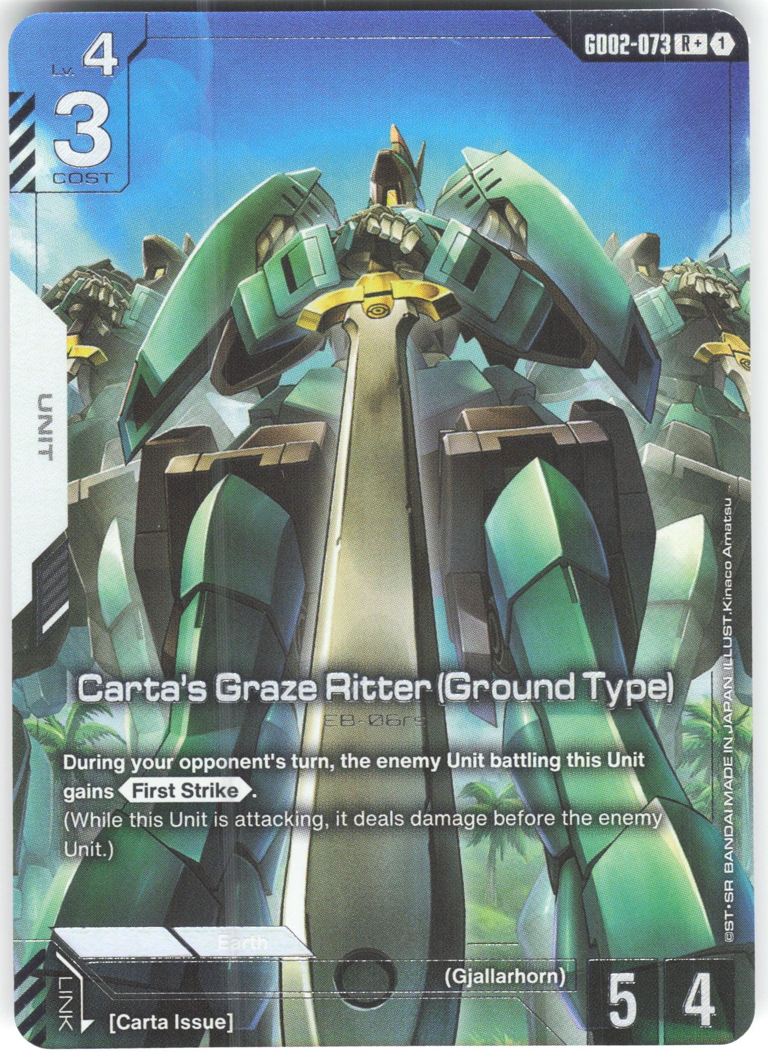 Carta's Graze Ritter (Ground Type) (R+) R+ Dual Impact GD02-073 NM ...