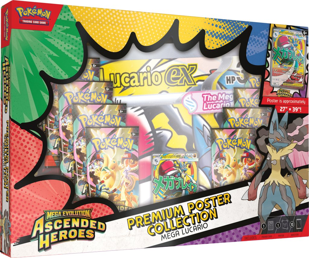 Pokemon TCG: Mega Evolution - Ascended Heroes Premium Poster Collectio ...