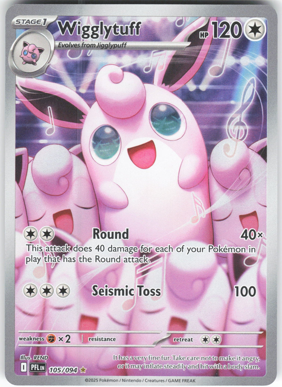 Wigglytuff - Illustration Rare ME02: Phantasmal Flames 105/094 NM ...