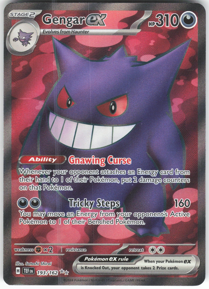 Gengar ex - Ultra Rare SV05: Temporal Forces 193/162 NM – Raptor Games