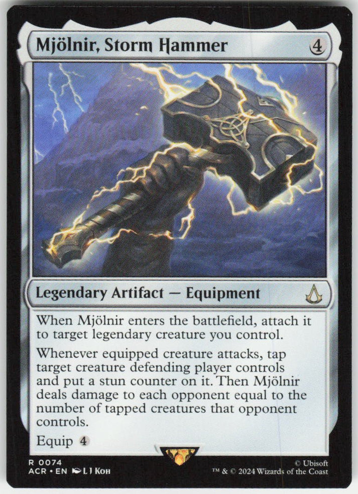 Mjolnir, Storm Hammer R Universes Beyond: Assassin's Creed 74 NM – Raptor Games