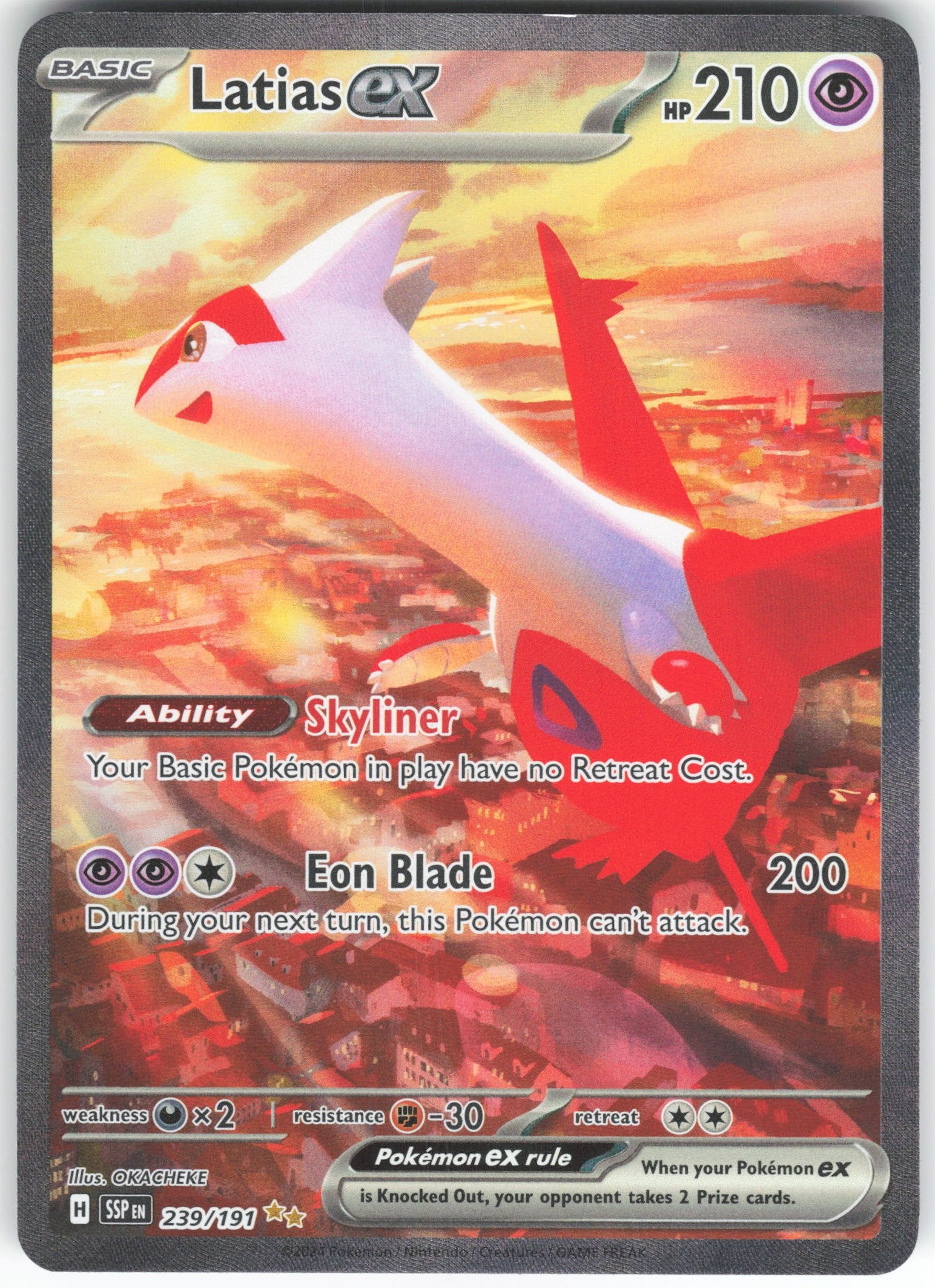 Latias ex - Special Illustration Rare SV08: Surging Sparks 239/191 NM ...