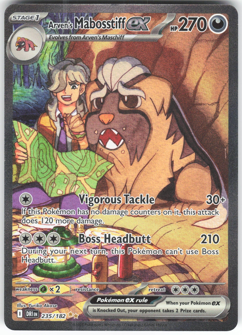 Arven's Mabosstiff ex - Special Illustration Rare SV10: Destined Rivals ...