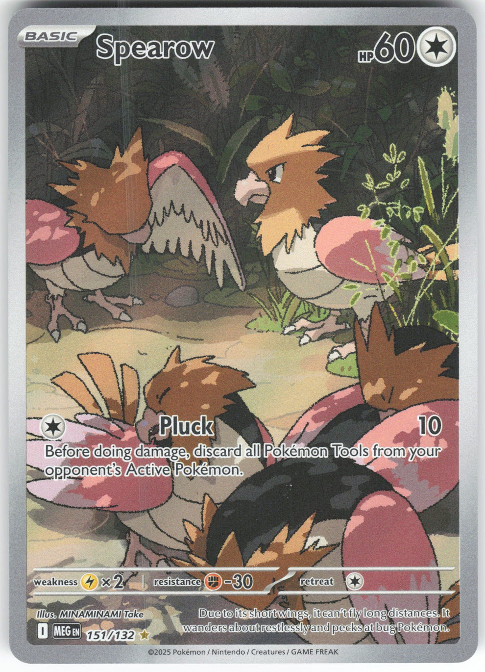 Spearow - Illustration Rare ME01: Mega Evolution 151/132 NM – Raptor Games