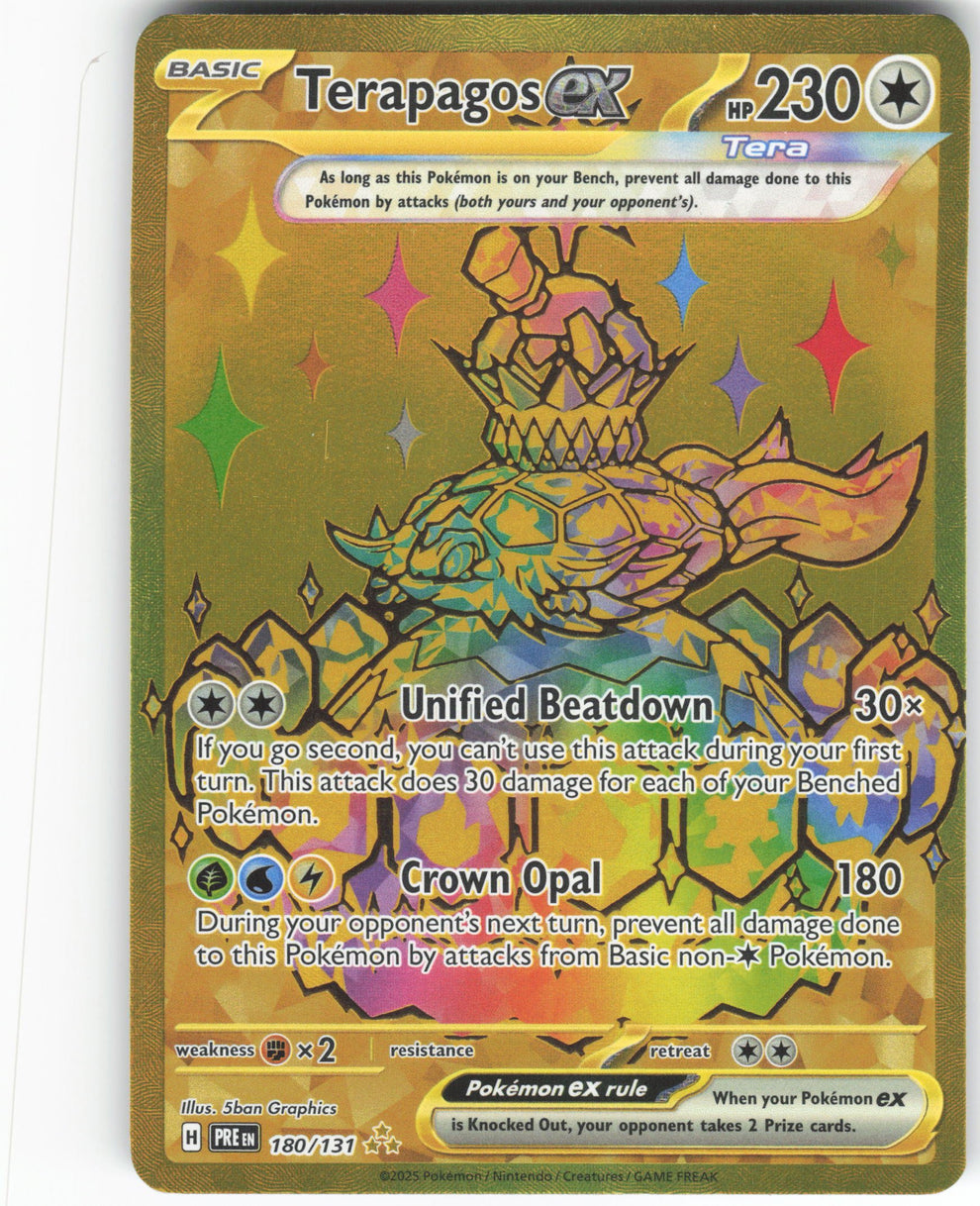 Terapagos ex - Hyper Rare SV: Prismatic Evolutions 180/131 NM – Raptor ...