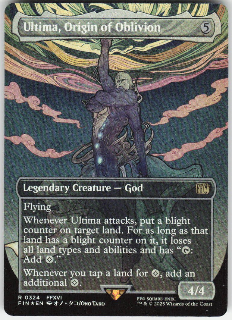 Ultima, Origin of Oblivion (Borderless Foil) R FINAL FANTASY 324 NM ...