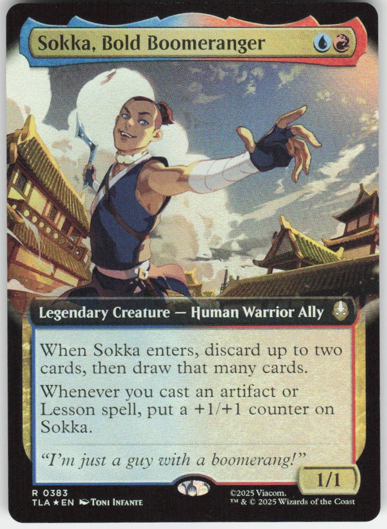 Sokka, Bold Boomeranger (Extended Art Foil) R Avatar: The Last ...