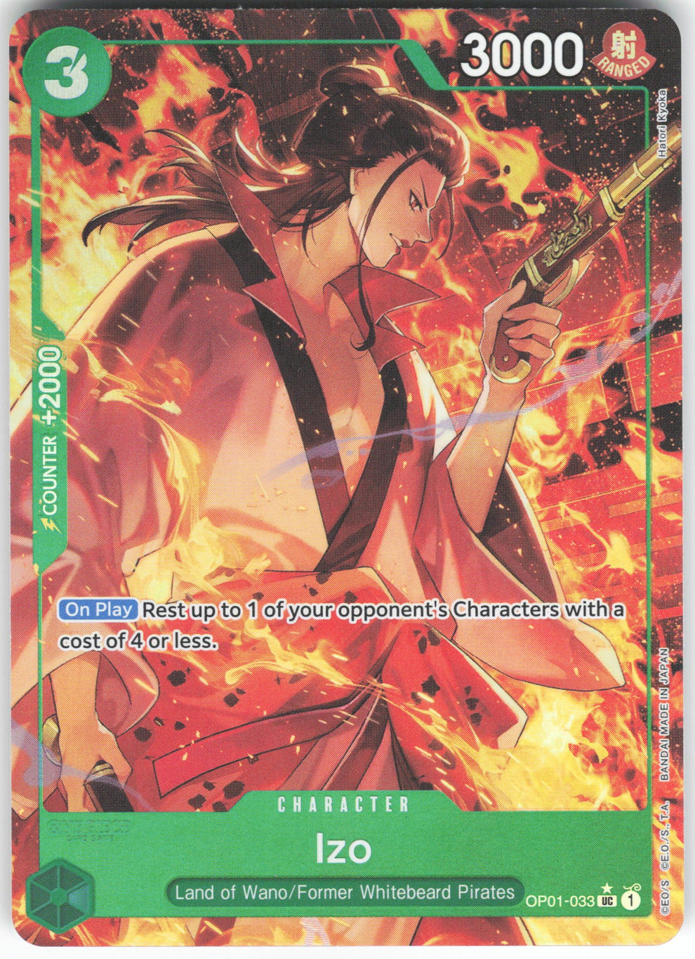 Izo () (Alternate Art) UC Premium Booster -The Best- OP01-033 NM ...