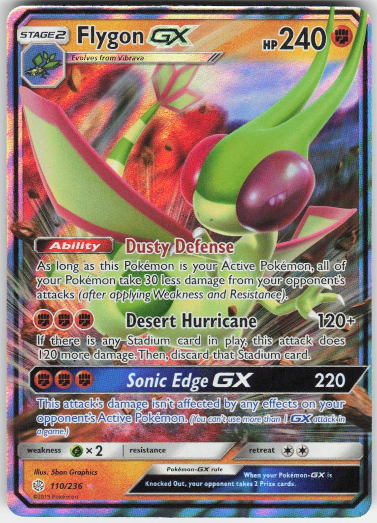 Flygon GX Ultra Rare SM - Cosmic Eclipse 110/236 NM – Raptor Games