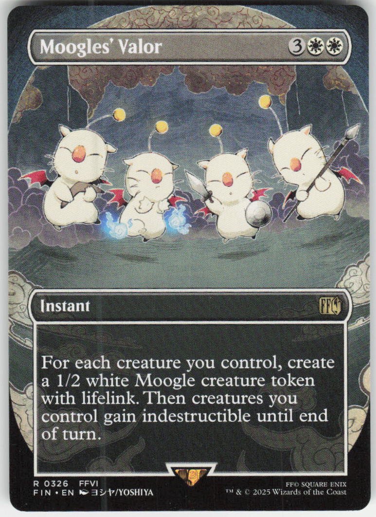 Moogles' Valor (Borderless) R FINAL FANTASY 326 NM – Raptor Games