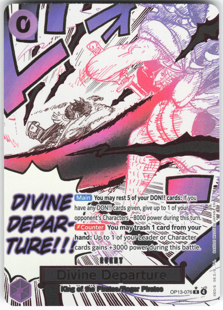 Divine Departure (Alternate Art) R Carrying On His Will OP13-076 NM ...