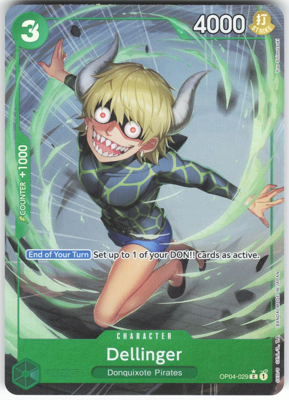 Dellinger (Full Art) C Premium Booster -The Best- OP04-029 NM – Raptor Games