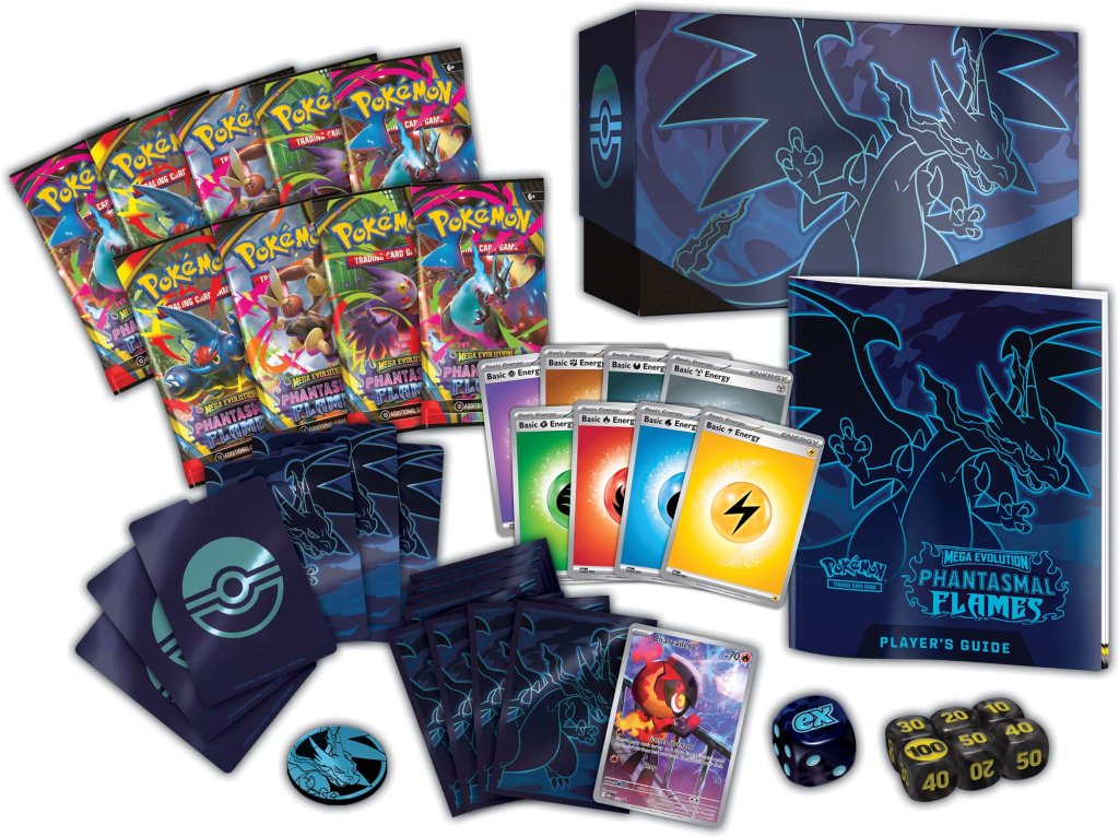 Pokemon TCG: Mega Evolutions Phantasmal Flames Elite Trainer Box ...
