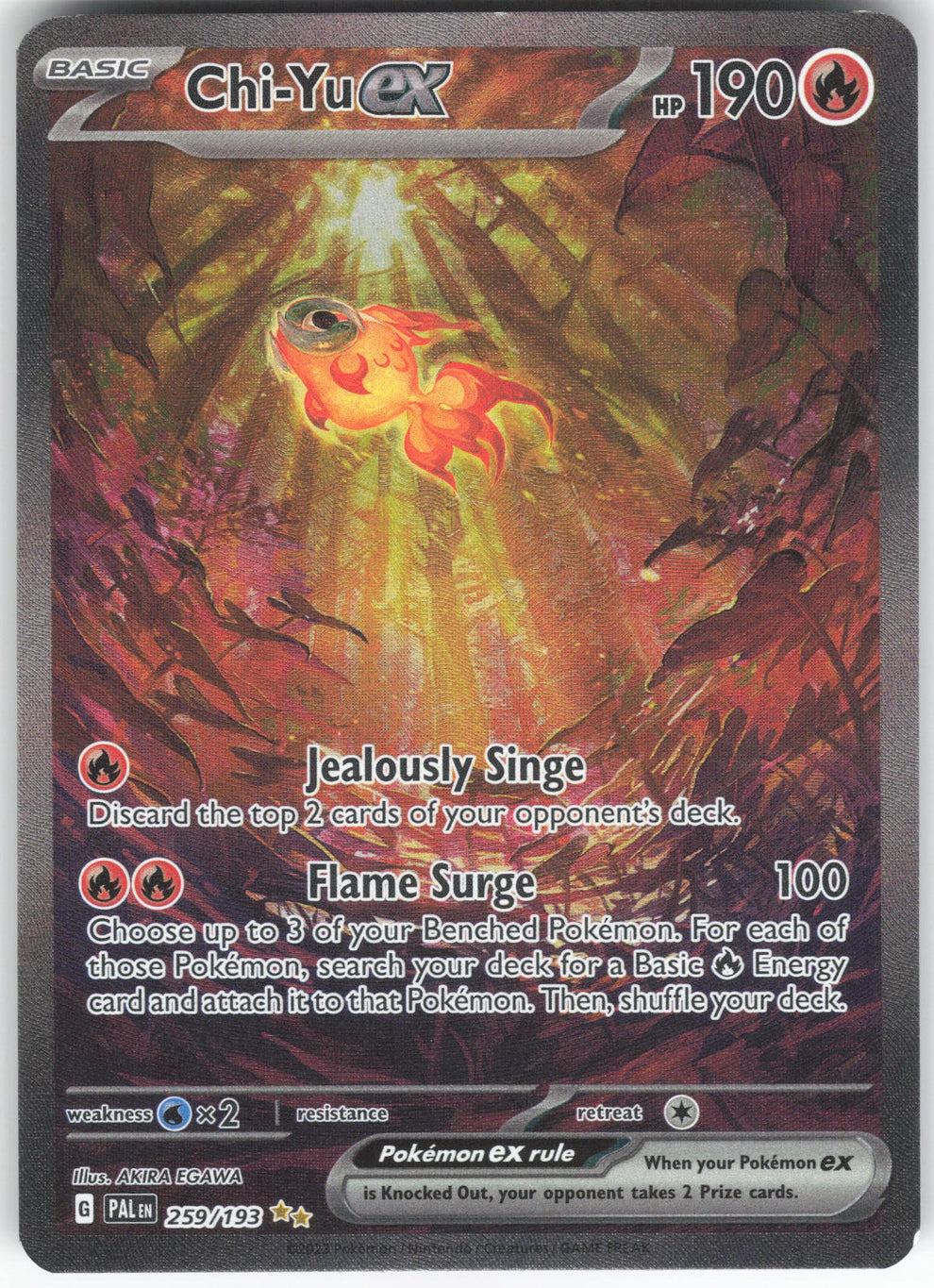 Chi-Yu ex Special Illustration Rare SV02: Paldea Evolved 259/193 NM ...