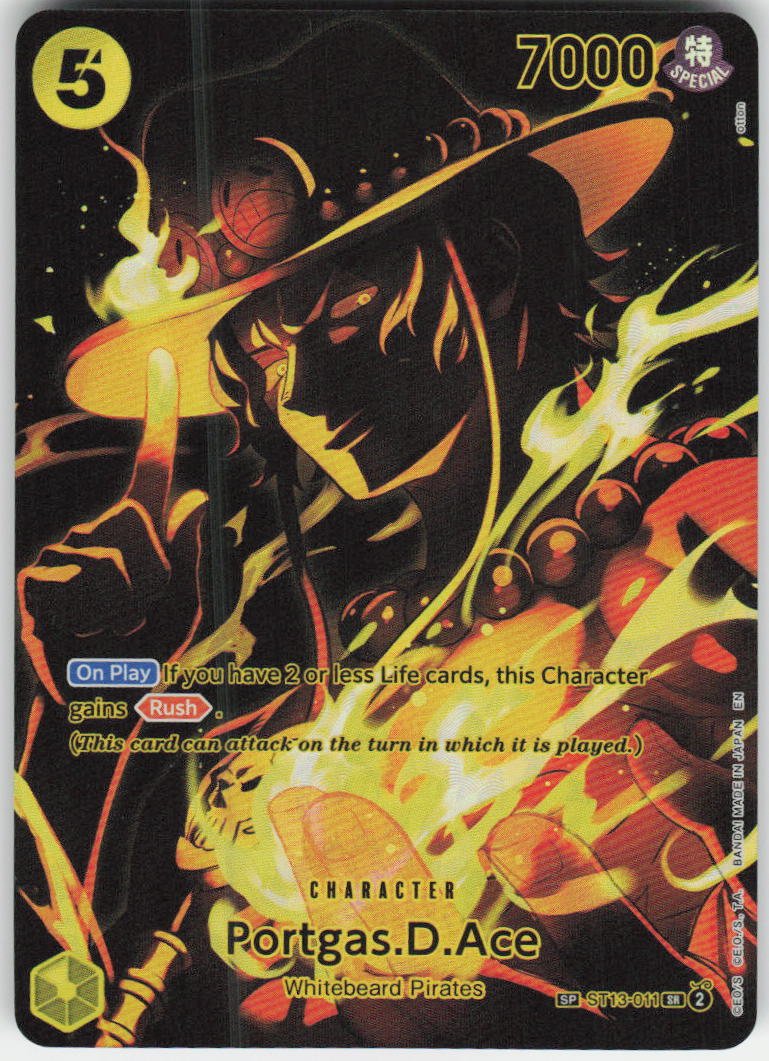 Portgas.D.Ace (SP) SR Legacy of the Master ST13-011 NM – Raptor Games