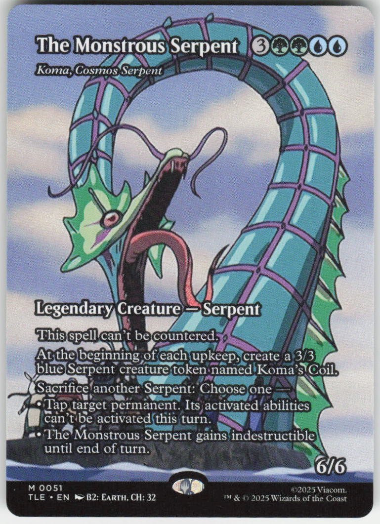The Monstrous Serpent - Koma, Cosmos Serpent (Borderless) M Avatar: The ...