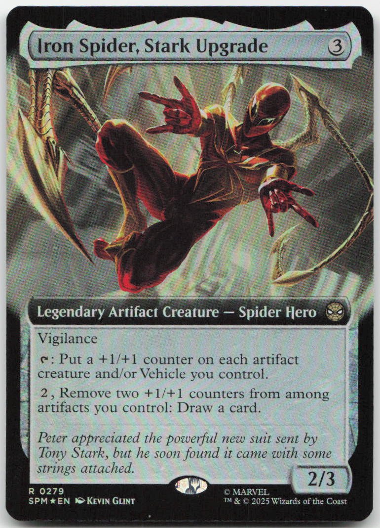 Iron Spider, Stark Upgrade (Extended Art) R Marvel's Spider-Man 279 NM ...