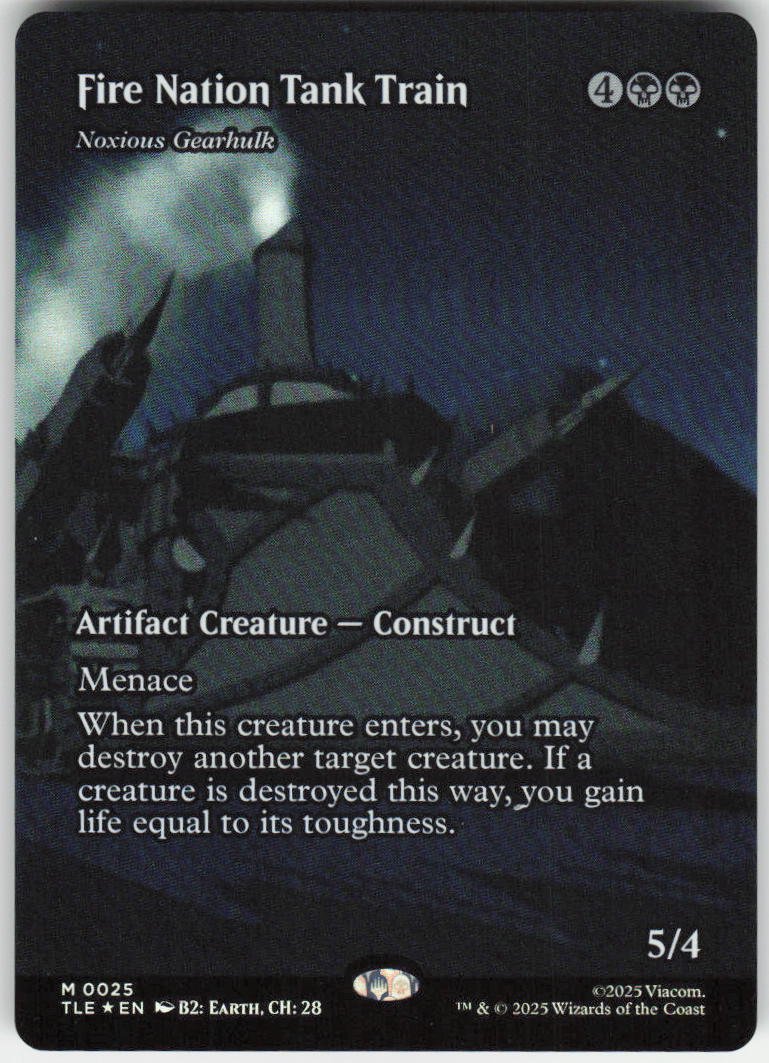 Fire Nation Tank Train - Noxious Gearhulk (Borderless Foil) M Avatar ...