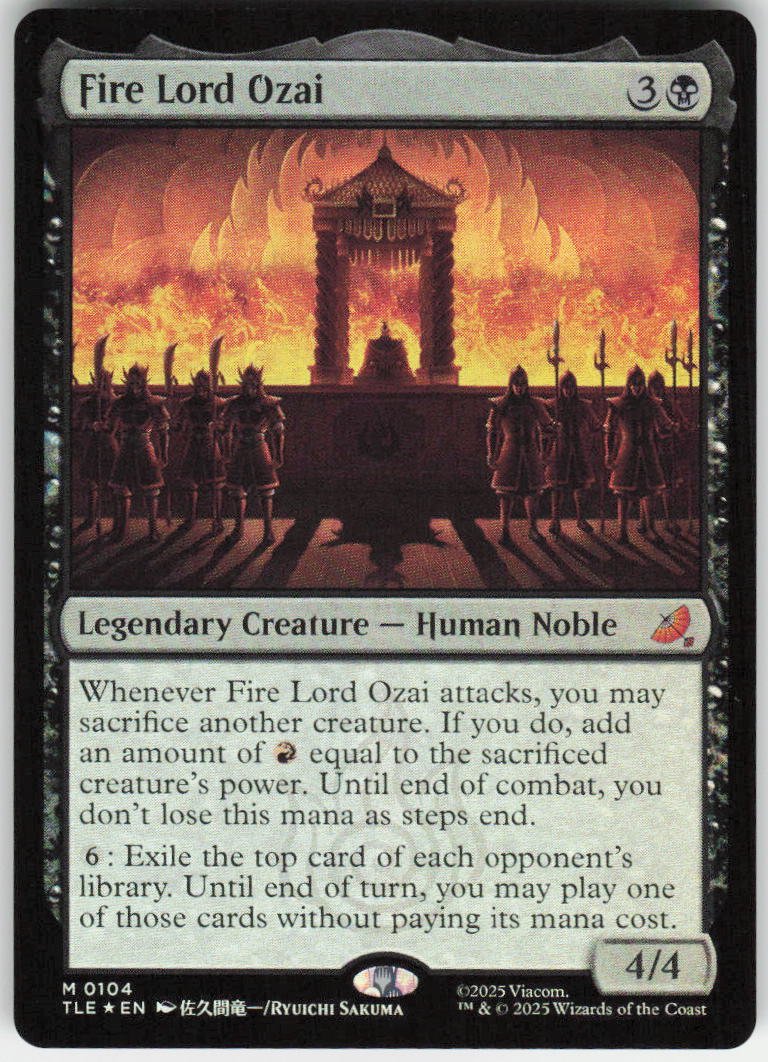 Fire Lord Ozai (Foil) M Avatar: The Last Airbender: Eternal-Legal 104 ...